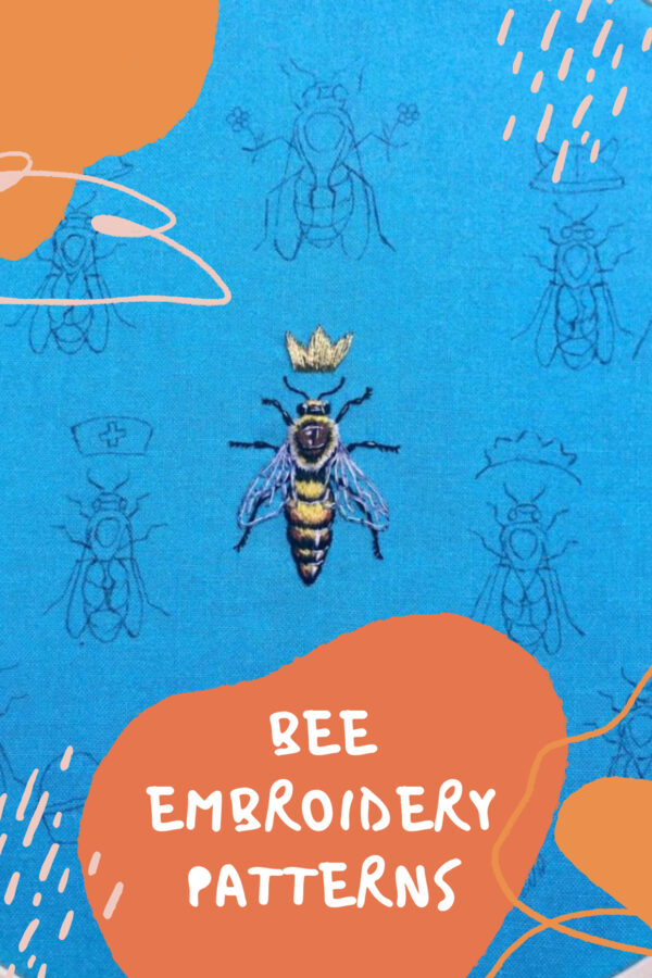 21 DIY Bee Embroidery Patterns - meshthread.com