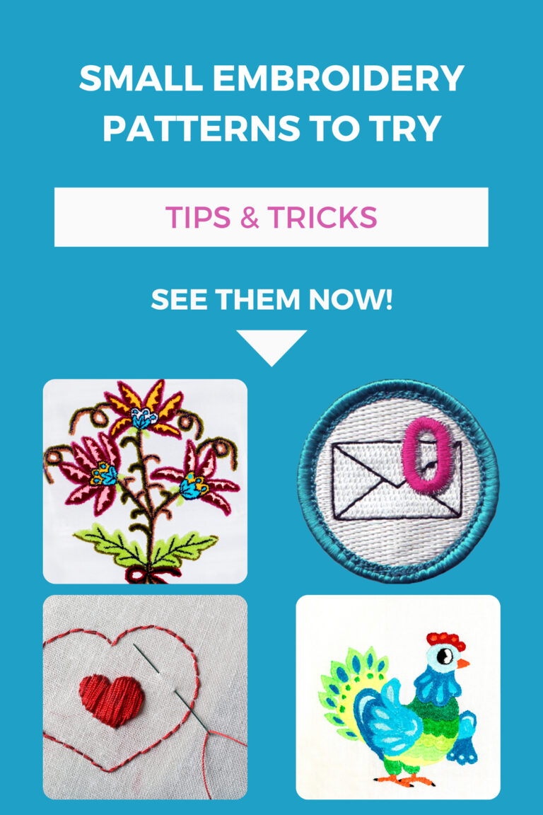 25 Small Embroidery Designs and Patterns - meshthread.com