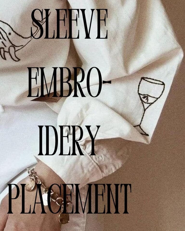 19 Sleeve Embroidery Ideas - meshthread.com