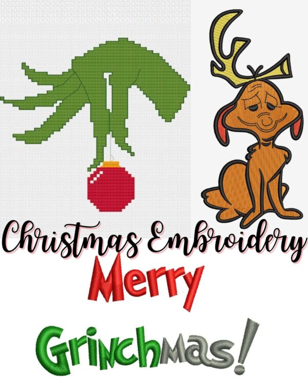 15 Grinch Embroidery Design Ideas For Fun Christmas Decor - meshthread.com