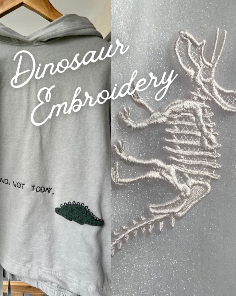 17 Adorable Dinosaur Embroidery Designs - meshthread.com