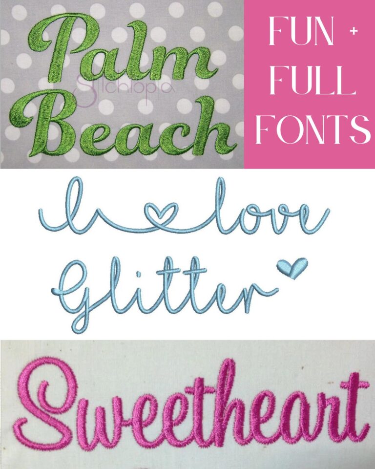 11 Cursive Embroidery Font Ideas To Embellish Anything - meshthread.com